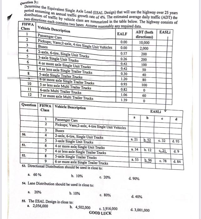 Solved Question 3:: Determine the Equivalent Single Axle | Chegg.com
