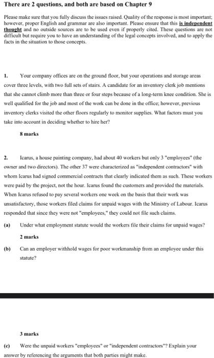 Business law chapter -9 The workplace lawbook- | Chegg.com