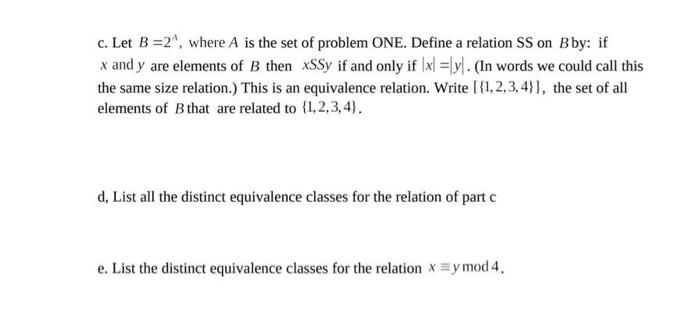 Solved ONE. Let | Chegg.com
