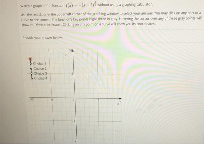 Solved - Sketch a graph of the function f(x) = -(x - 5) | Chegg.com