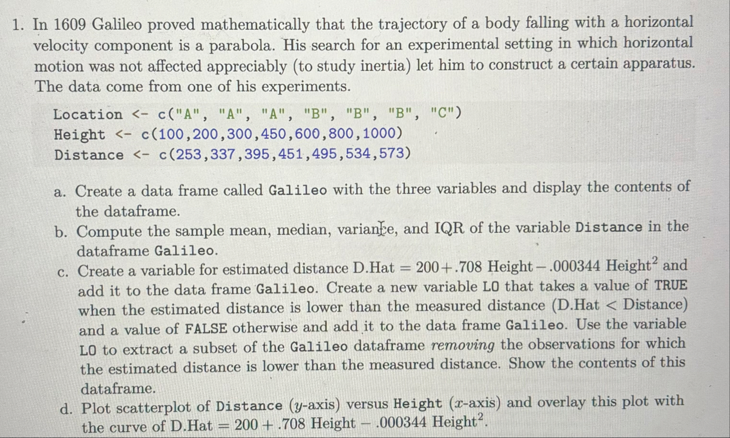 Solved Please provide the RStudio code ans answers for both | Chegg.com