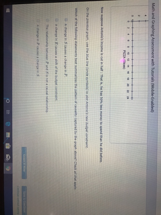 Solved Math and Graphing Assessment with Tutorials | Chegg.com