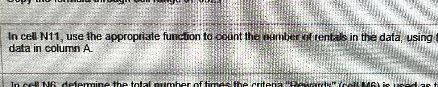 Solved In cell N11, ﻿use the appropriate function to count | Chegg.com