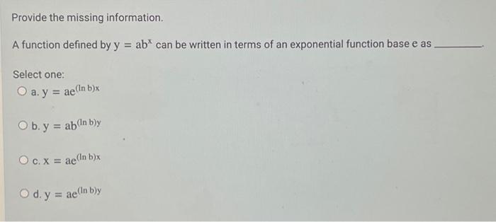Solved Provide the missing information. A function defined | Chegg.com