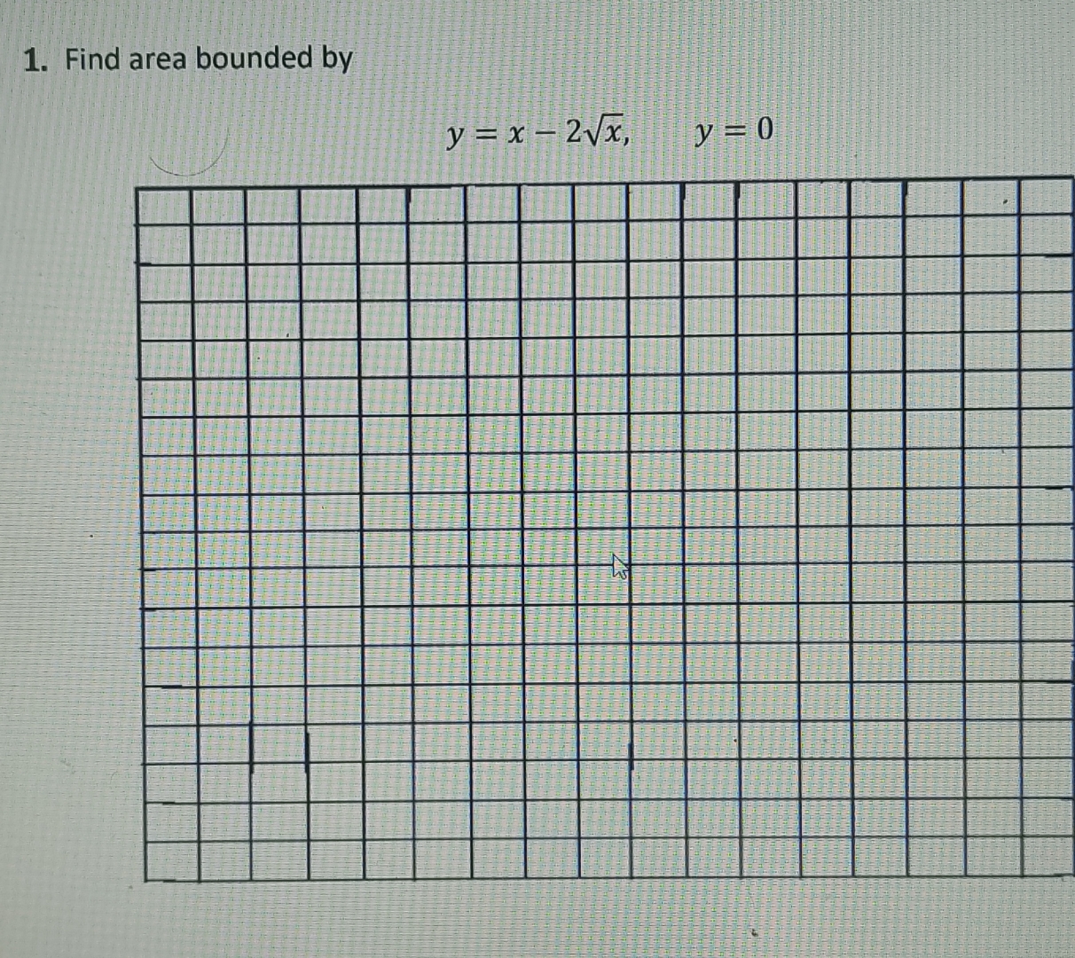 Solved Find area bounded | Chegg.com