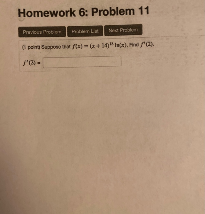 Solved Homework 6: Problem 10 Previous Problem Problem List | Chegg.com