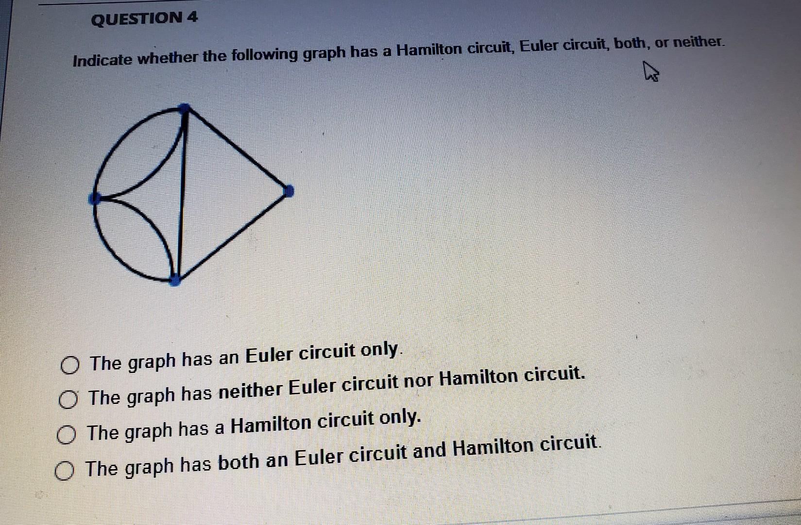 Solved Indicate whether the following graph has a Hamilton | Chegg.com