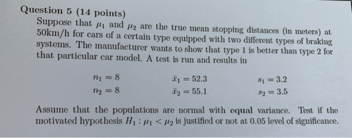 Solved Question 5 (14 points) Suppose that li and My are the | Chegg.com Solved Question 5 (14 points) Suppose that li and My are the | Chegg.com