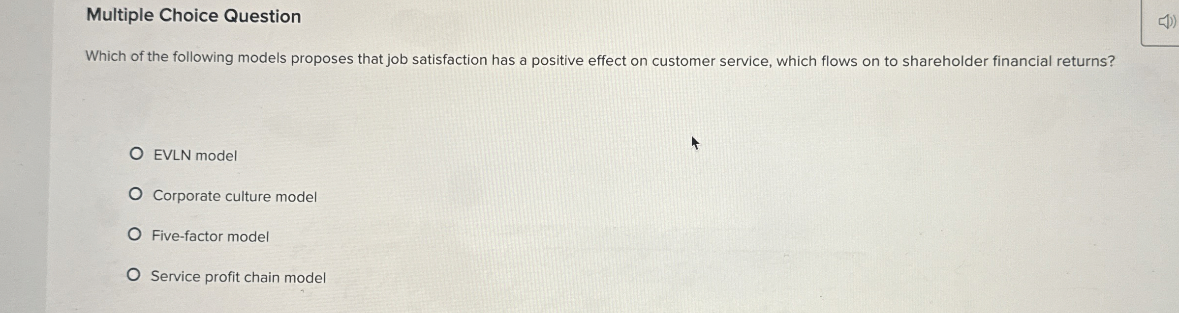 Solved Multiple Choice QuestionWhich of the following models | Chegg.com