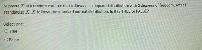 Solved Suppose X is a random variable that follows a | Chegg.com