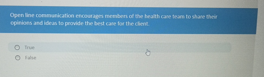 Solved Open line communication encourages members of the | Chegg.com