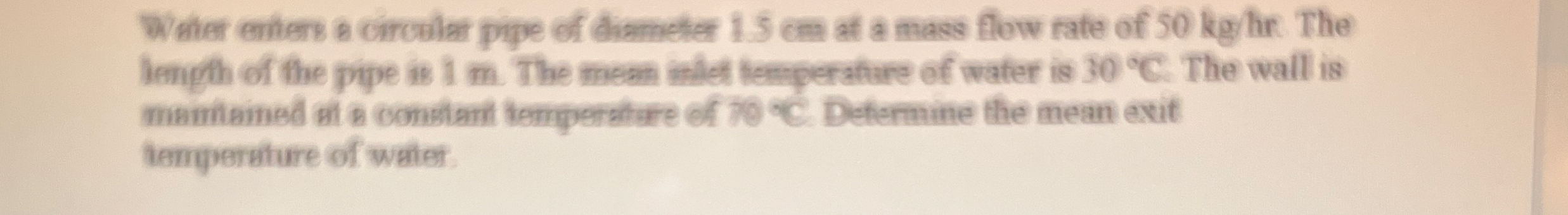 Solved Whter enters a oircular pipe of dameter 1.3 ﻿cm at a | Chegg.com