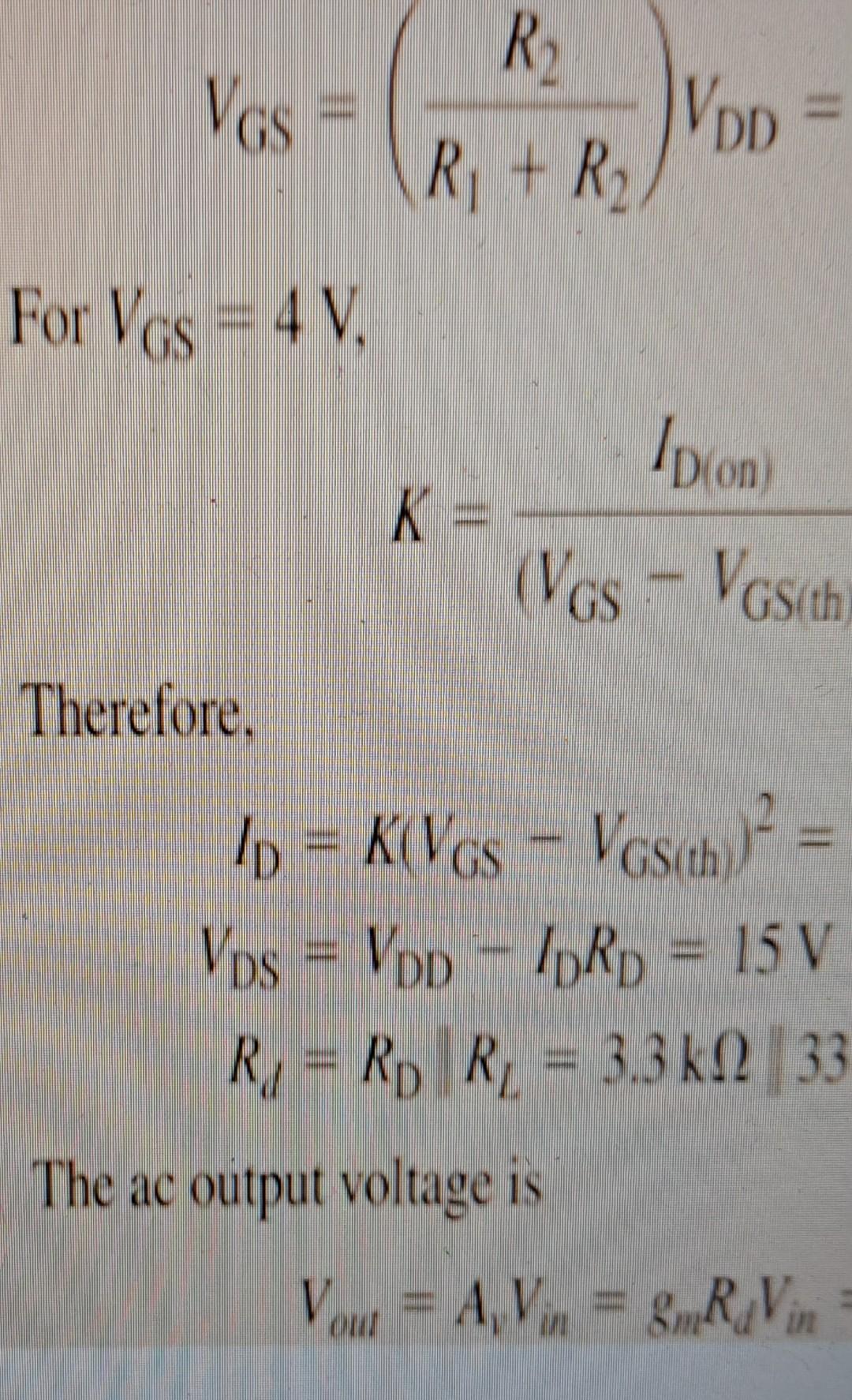 Solved In a given ckt, ID(on)=220 mA.Vgs=5 V, Vgs (th) =3 | Chegg.com