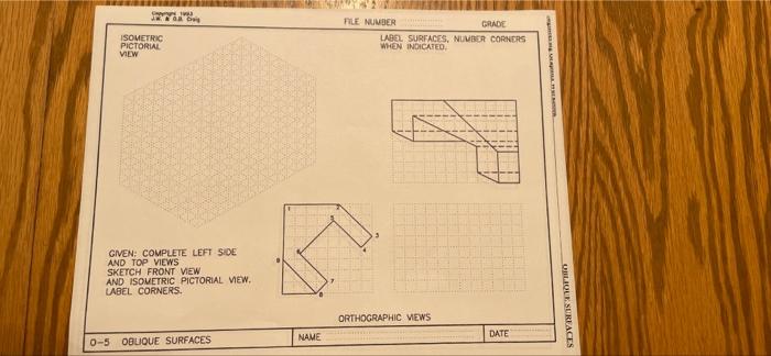 Solved So w J ISOMETRIC PICTORIAL VIEW GIVEN: COMPLETE LEFT | Chegg.com