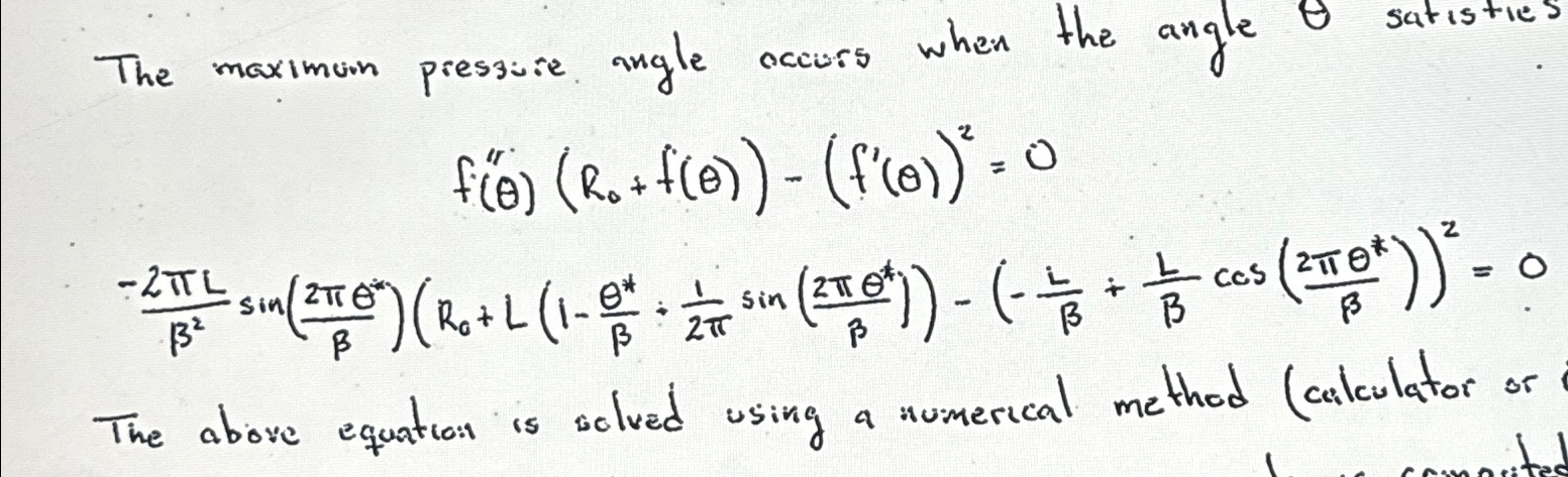 Solved Show how to solve this equation for theta* | Chegg.com