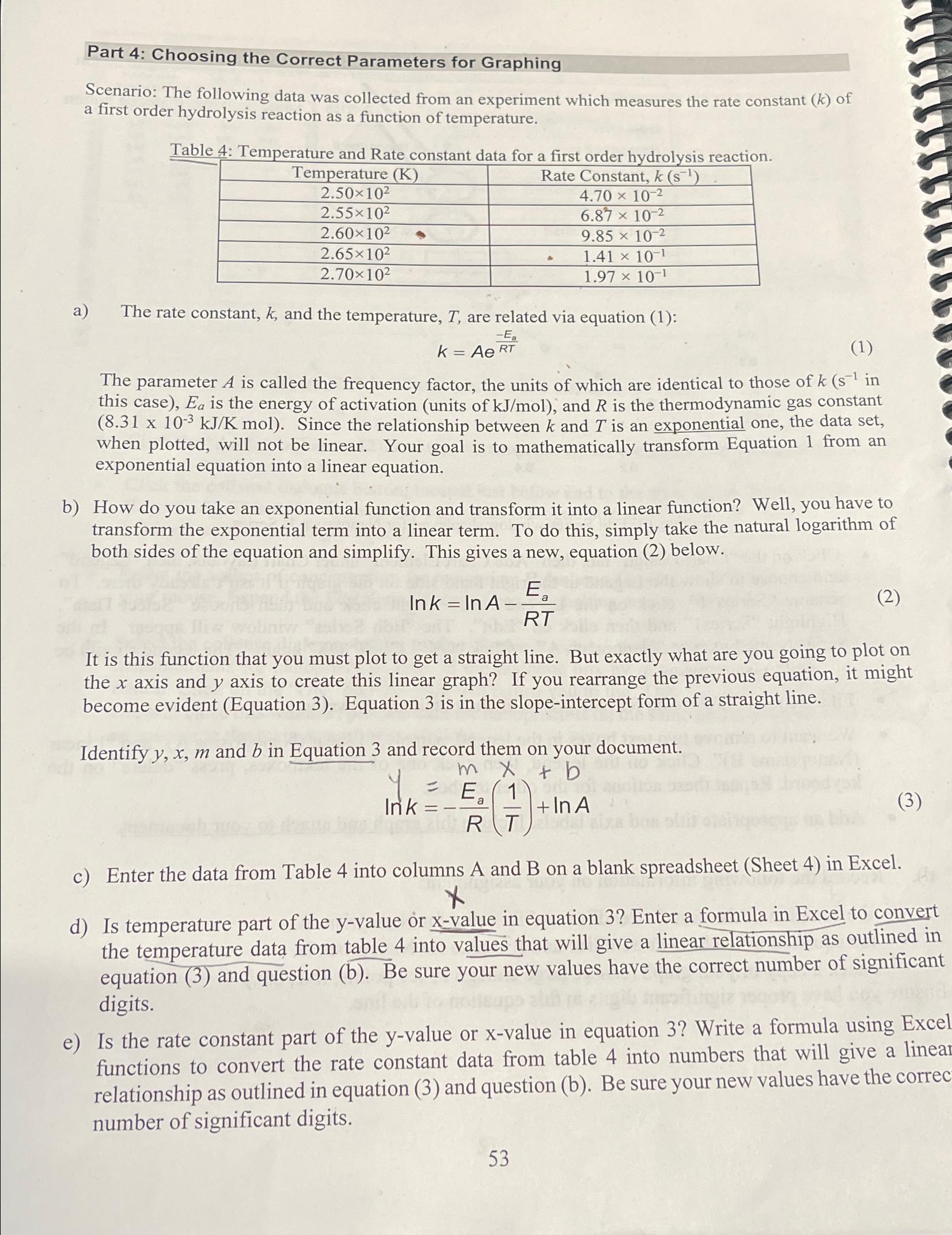 Solved Part 4: Choosing the Correct Parameters for | Chegg.com