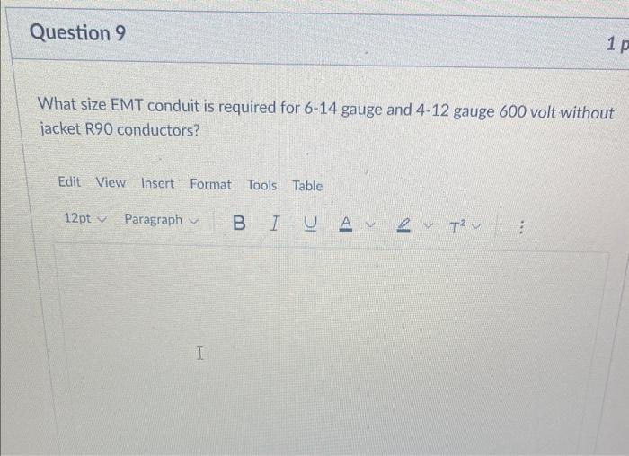 Solved How many 14 AWG T90 are allowed in a 1/2 conduit?How | Chegg.com
