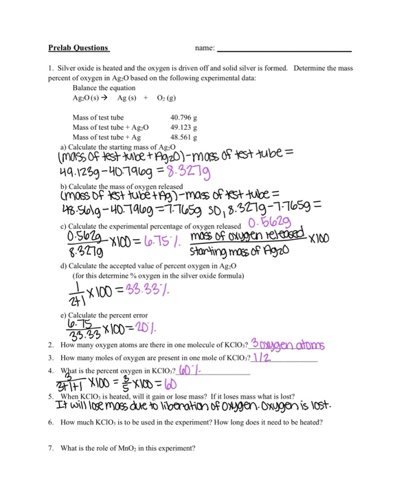 Solved mass of beaker and catalyst67.452mass of beaker, | Chegg.com