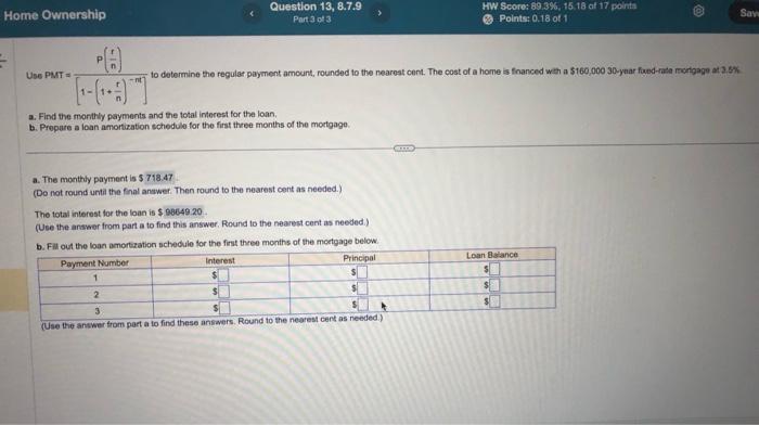 Solved Use PMT =[1−(1+nt)−nt]]P(nt) to determine the regular | Chegg.com