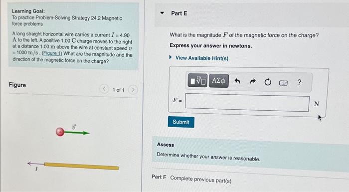 Solved Learning Goal: Part E To practice Problern-Solving | Chegg.com