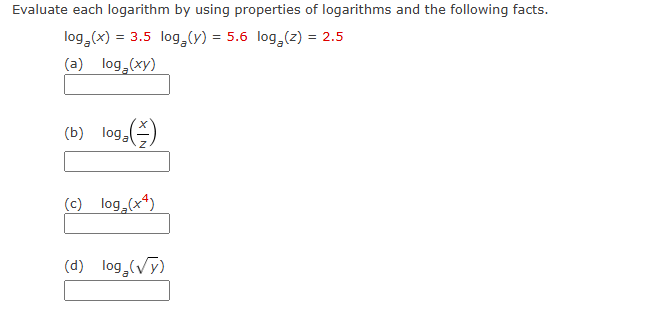 Solved Evaluate each logarithm by ﻿using properties of | Chegg.com