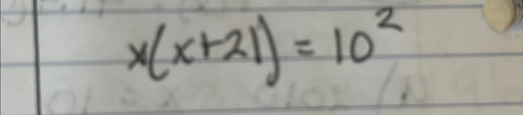 Solved Solve for xx(x+21)=102 | Chegg.com