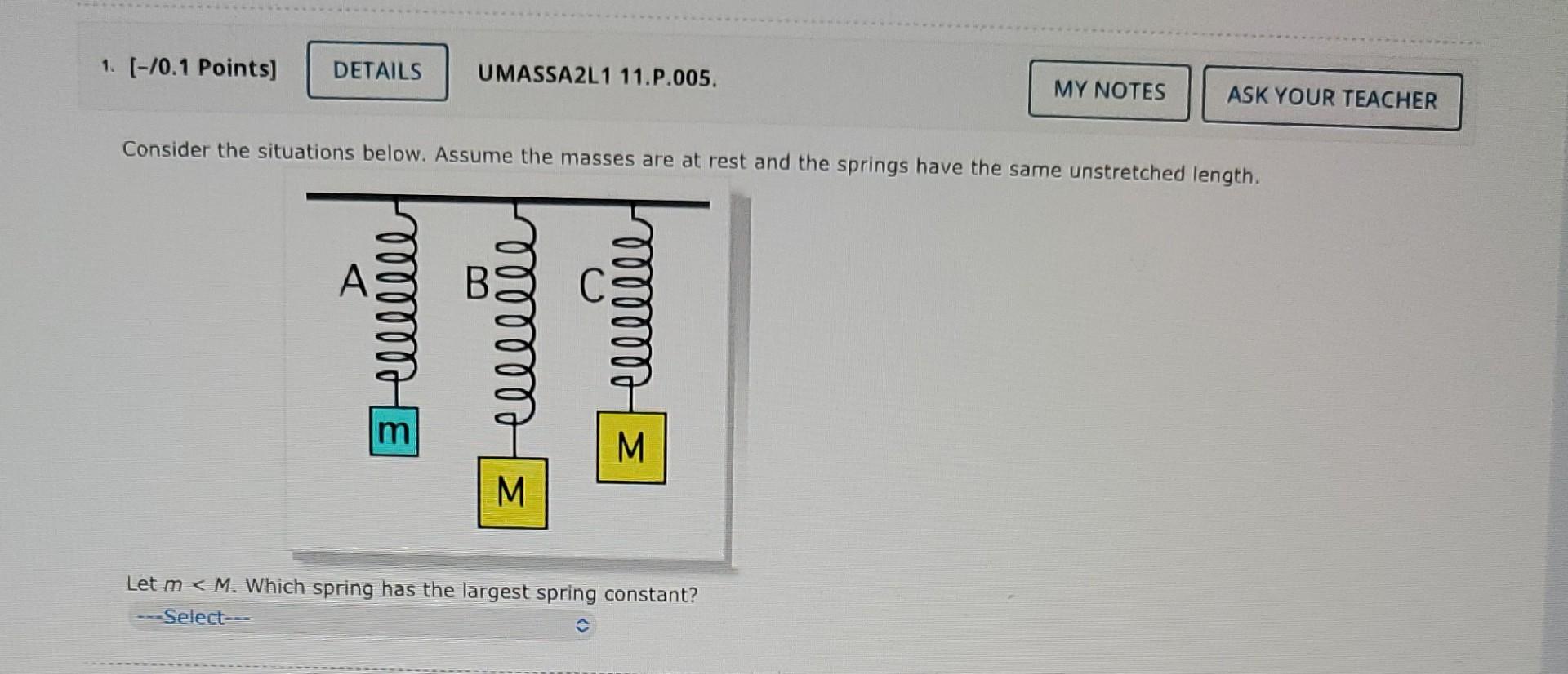 Solved Consider the situations below. Assume the masses are | Chegg.com