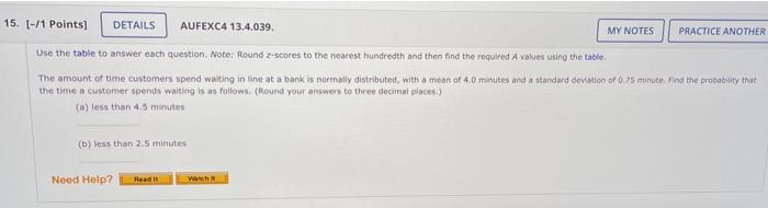 Solved 15. [-/1 Points) DETAILS AUFEXC4 13.4.039. MY NOTES | Chegg.com Solved 15. [-/1 Points) DETAILS AUFEXC4 13.4.039. MY NOTES | Chegg.com