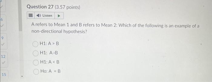 Solved A correlation between two ordinal variables is | Chegg.com