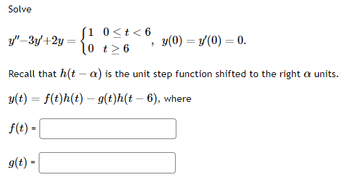 Solved Recall that h(t-α) ﻿is the unit step function shifted | Chegg.com
