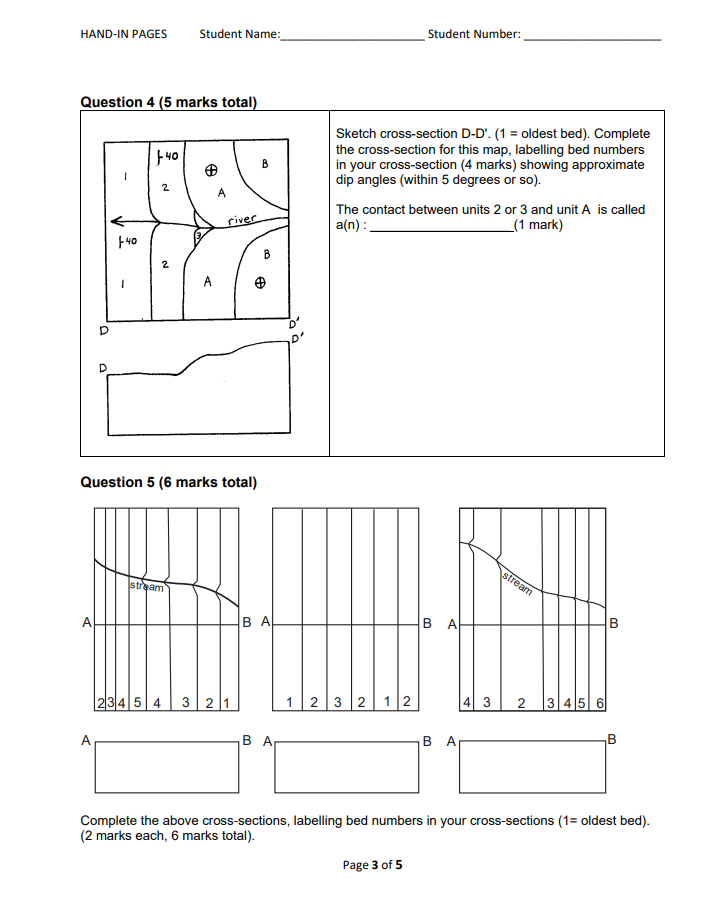 Solved Question 4 (5 ﻿marks total) ﻿Sketch cross-section | Chegg.com