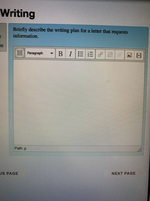 Writing Briefly describe the writing plan for a | Chegg.com