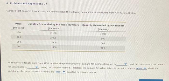 Solved 4. Problems and Applications Q2 Suppose that business | Chegg.com