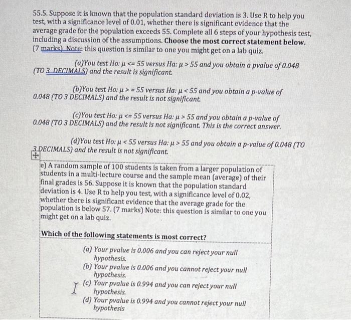 Solved 3. ( 29 marks) A random sample of size 16 is taken | Chegg.com