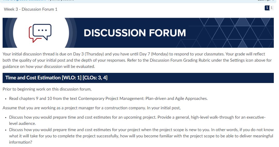Solved Your initial discussion thread is due on Day | Chegg.com
