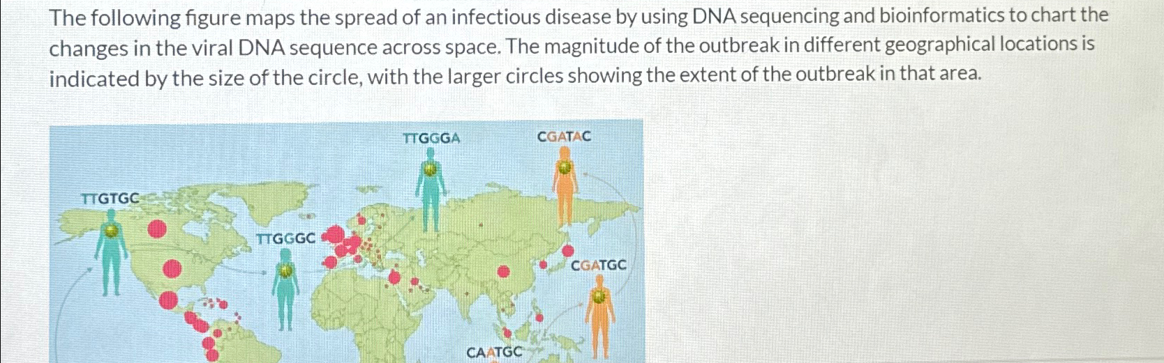 Solved The following figure maps the spread of an infectious | Chegg.com