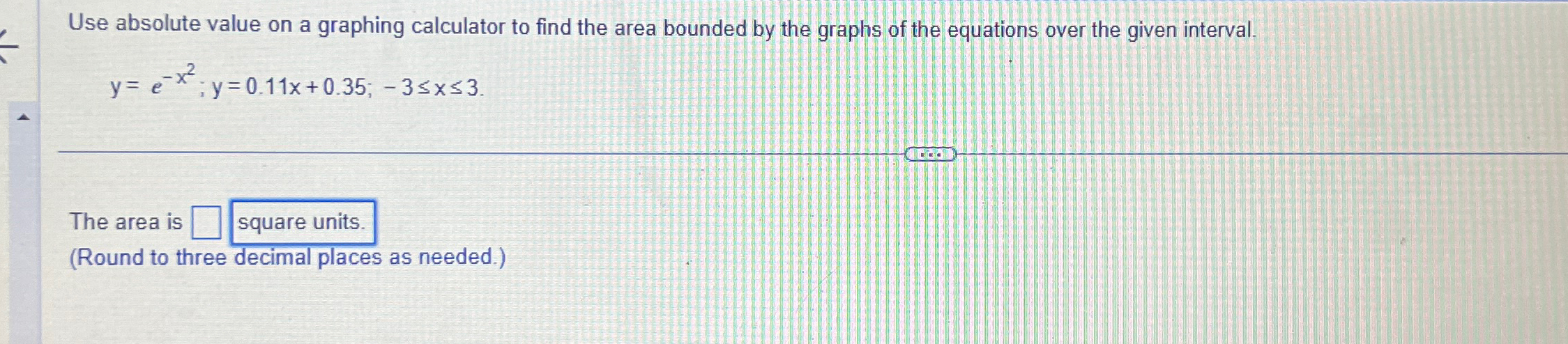 Solved Use absolute value on a graphing calculator to find | Chegg.com