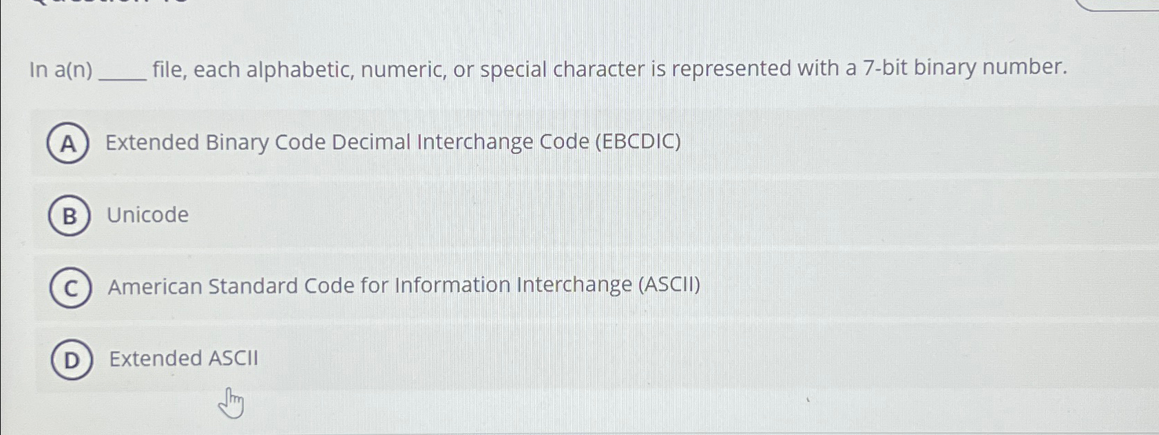 Solved In An ﻿file Each Alphabetic Numeric Or Special 