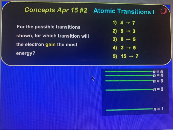 Solved Concepts Apr 15 #1 Atomic Transitions | The Balmer | Chegg.com