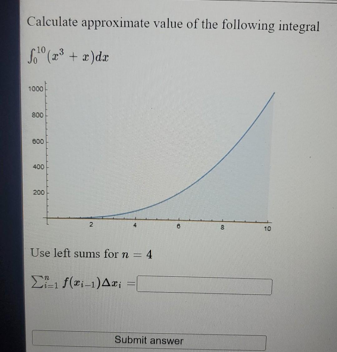 Solved Calculate approximate value of the following integral | Chegg.com
