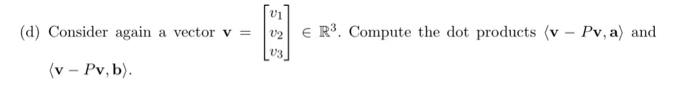 Solved Question 1: Projection onto a plane In this question, | Chegg.com