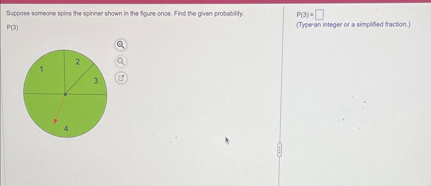 Solved Suppose someone spins the spinner shown in the figure | Chegg.com