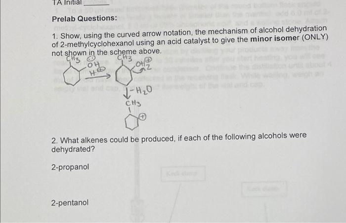 Solved TA Initial Prelab Questions: 1. Show, using the | Chegg.com