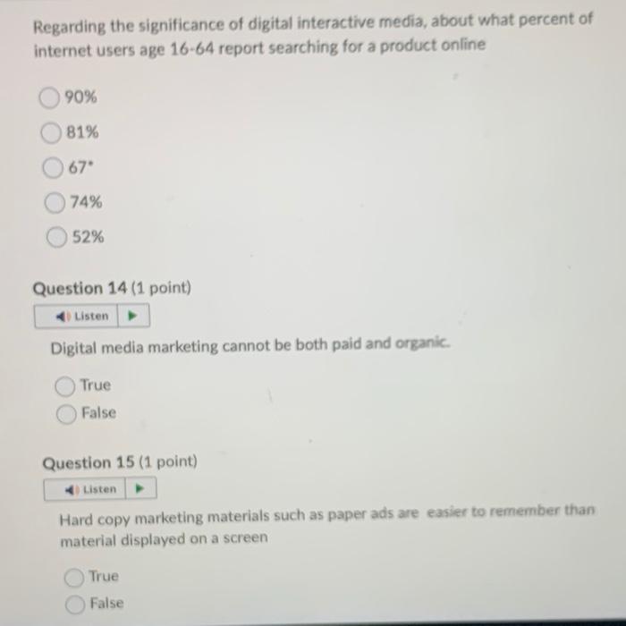 Solved Regarding the significance of digital interactive | Chegg.com