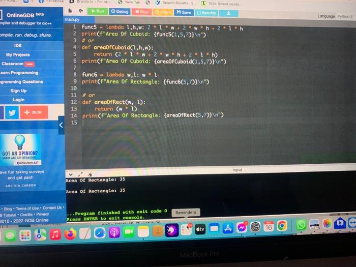 Solved (A) Given a list of 4 elements: ['apples', 3, | Chegg.com