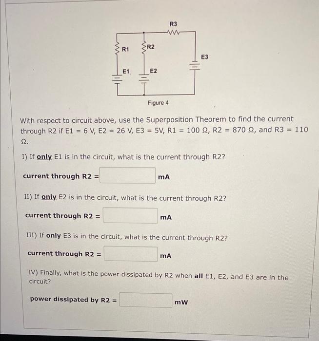 Solved With respect to circuit above, use the Superposition | Chegg.com