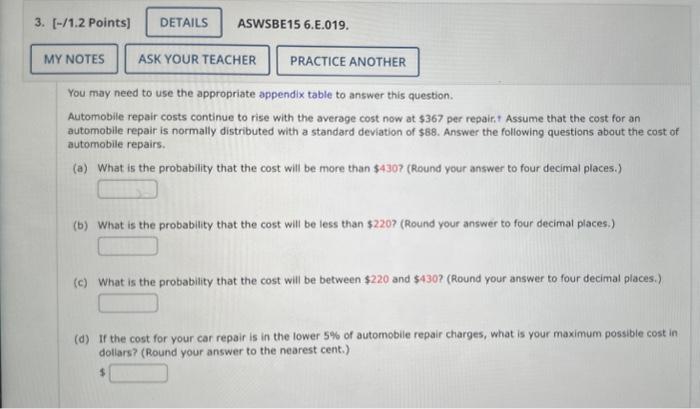 Solved You may need to use the appropriate appendix table to | Chegg.com