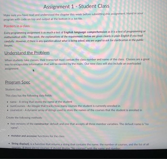 Solved intermediate c++. please write code following the | Chegg.com