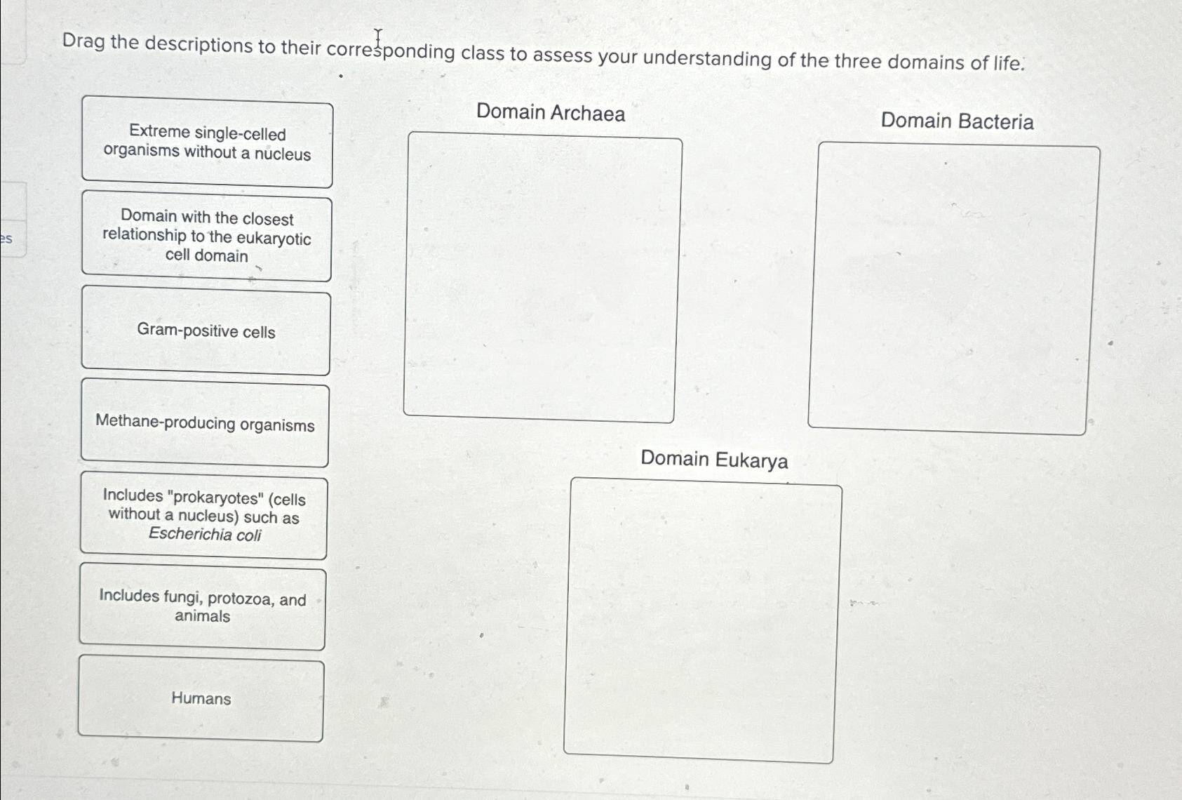 Solved Drag the descriptions to their corresponding class to | Chegg.com
