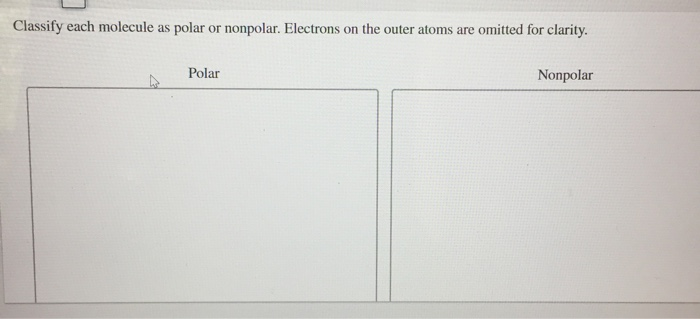 Solved Classify each molecule as polar or nonpolar. | Chegg.com